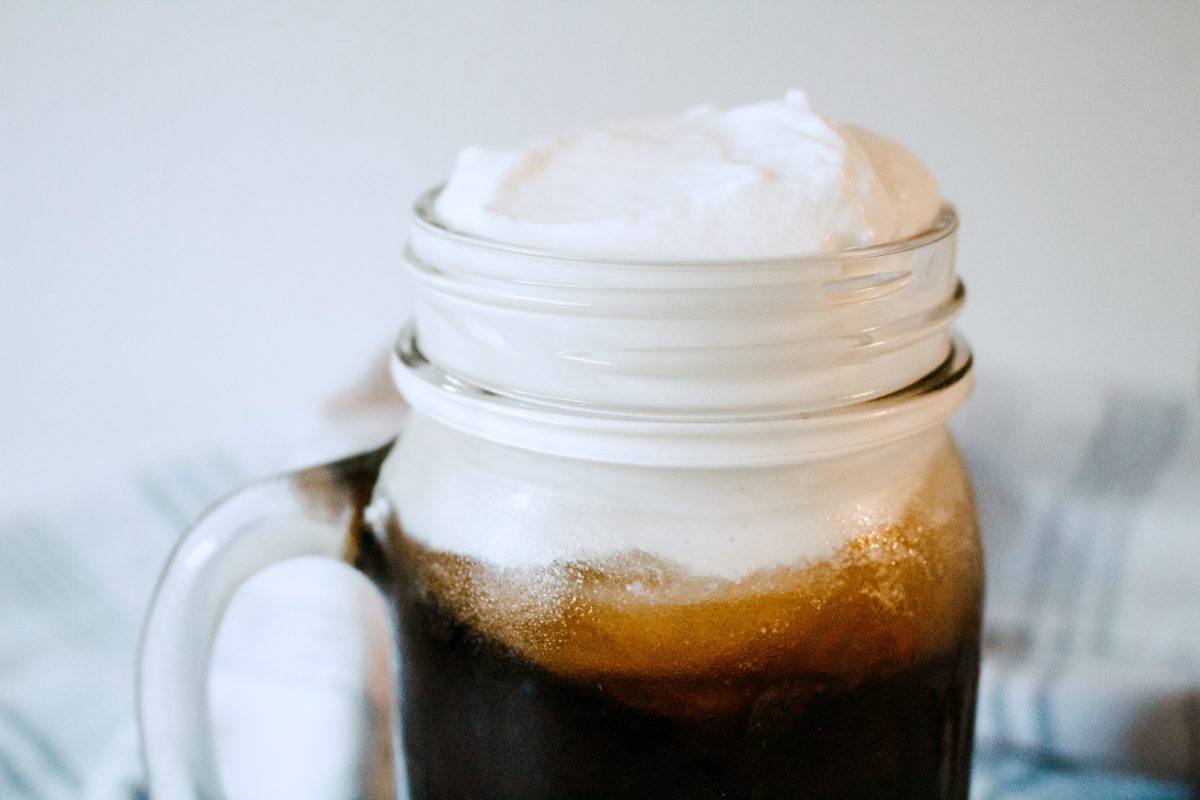 Coconut Cold Foam Cold Brew | The Kitchen Invitation