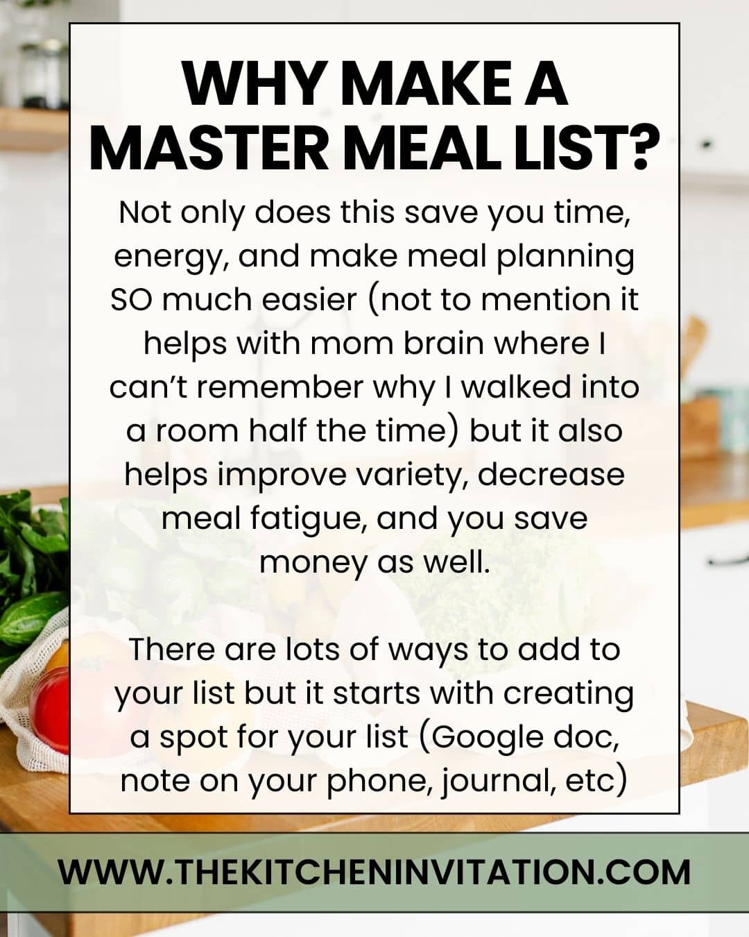 Meal List 150 Ideas from a Family Culinary Dietitian | The Kitchen ...