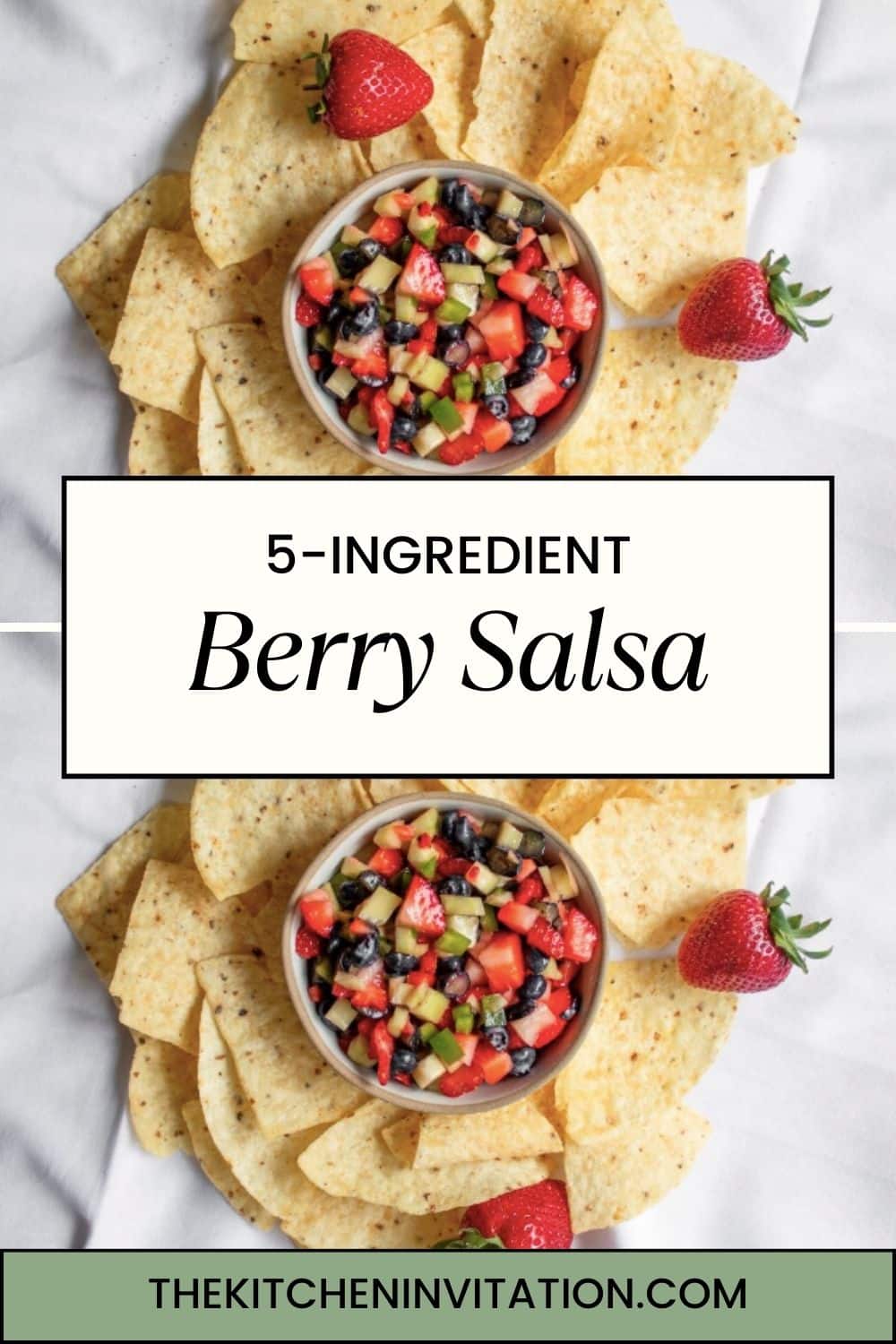 5 Ingredient Berry Salsa Recipe | The Kitchen Invitation